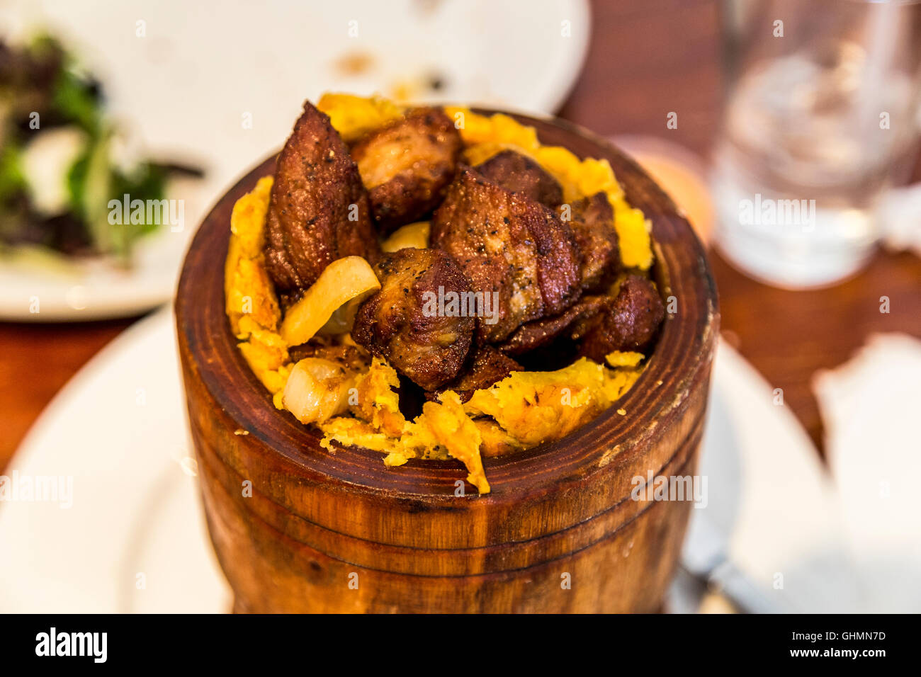 Mofongo Puertorriqueno Relleno Stock Photo - Alamy