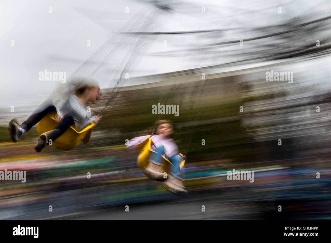 Swingride in Movement Stock Photo - Alamy