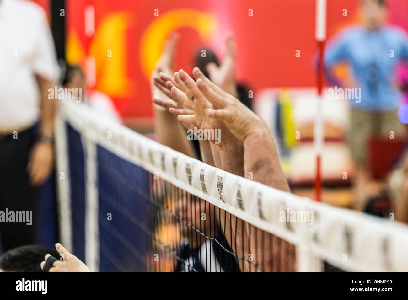 Volleyball Net Block Stock Photo - Alamy