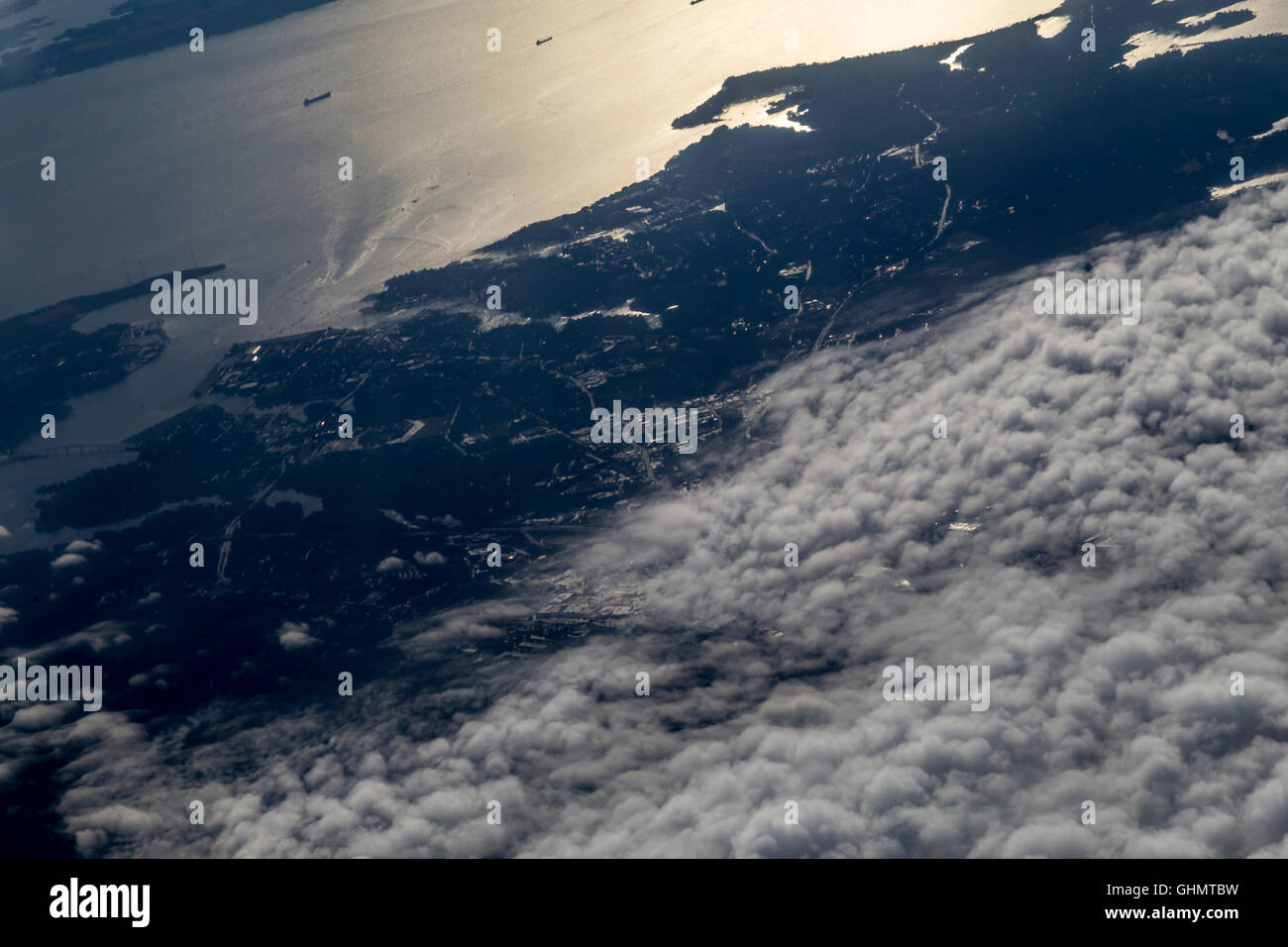 Clouds from Above in the Sky Stock Photo - Alamy