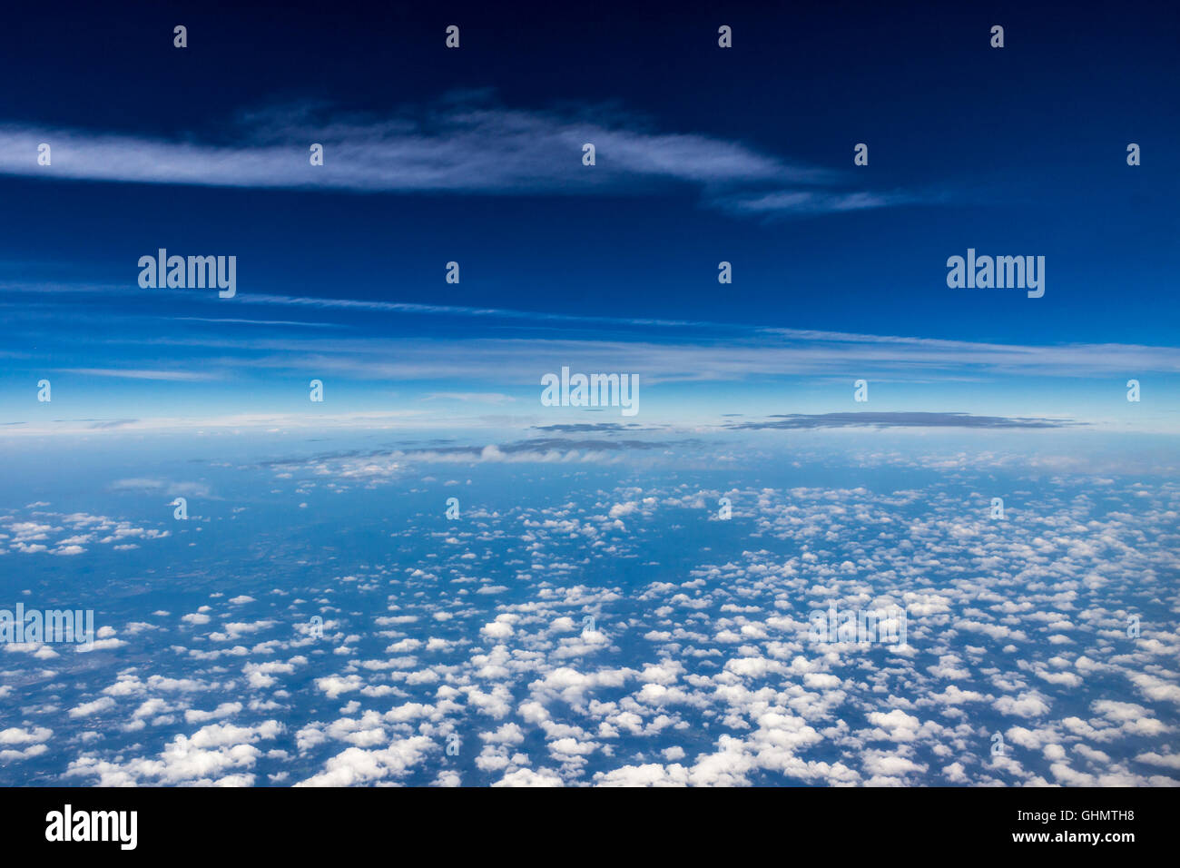 Clouds from Above in the Sky Stock Photo - Alamy