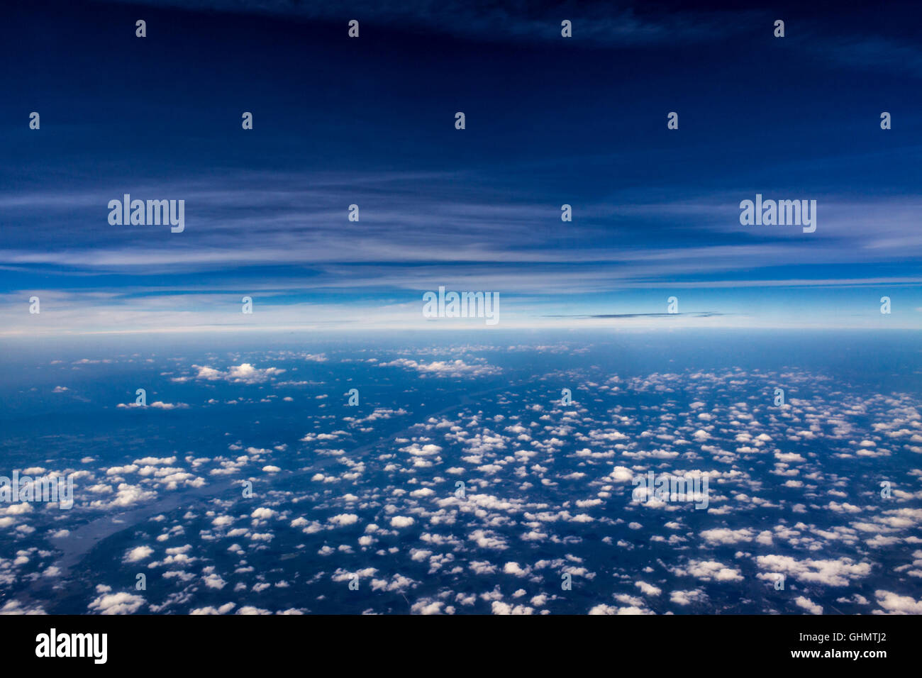 Clouds from Above in the Sky Stock Photo - Alamy