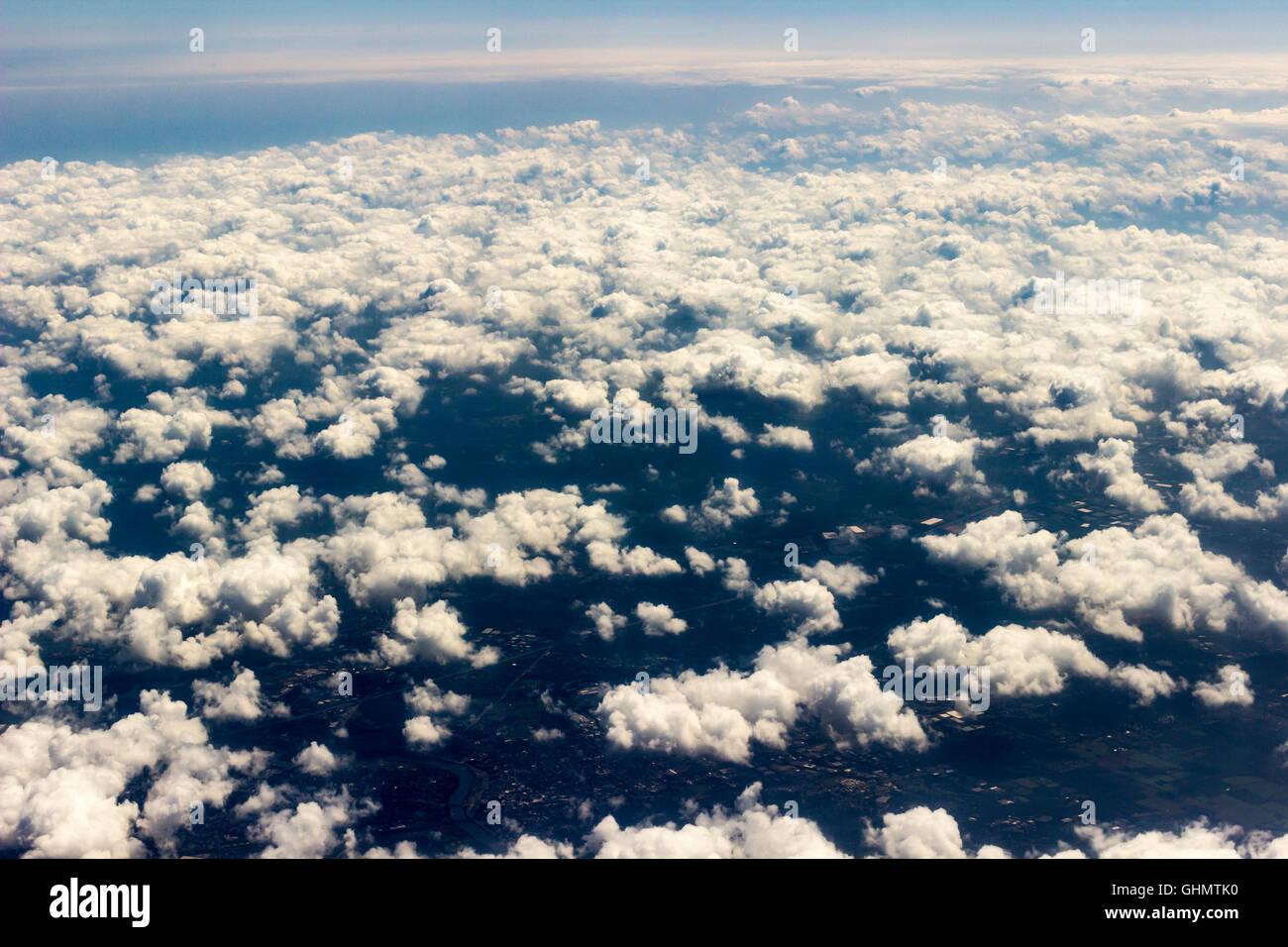 Clouds from Above in the Sky Stock Photo - Alamy