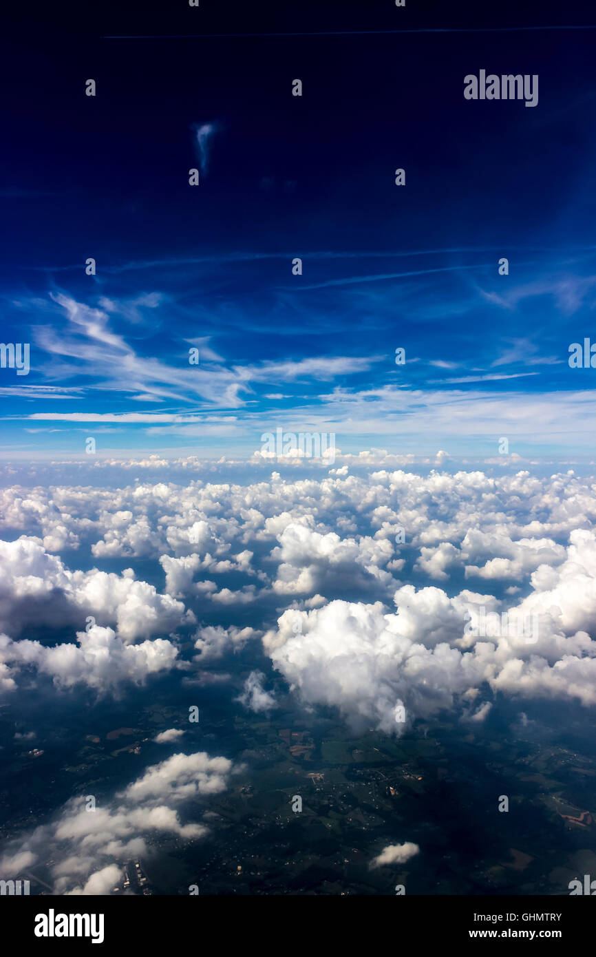 Clouds from Above in the Sky Stock Photo - Alamy