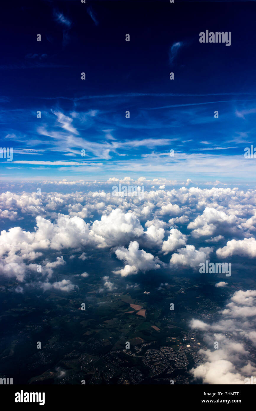 Clouds from Above in the Sky Stock Photo - Alamy