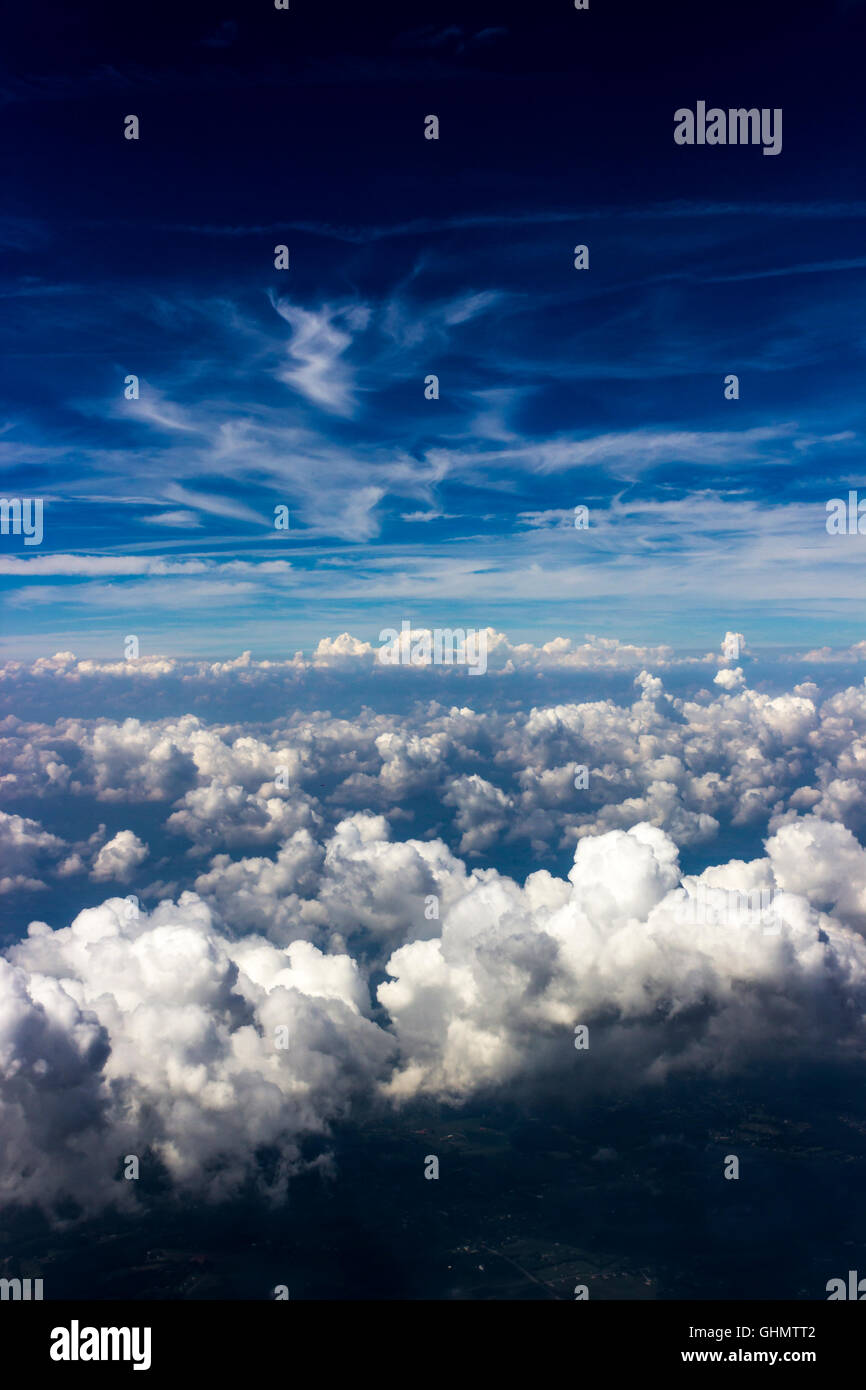 Clouds from Above in the Sky Stock Photo - Alamy