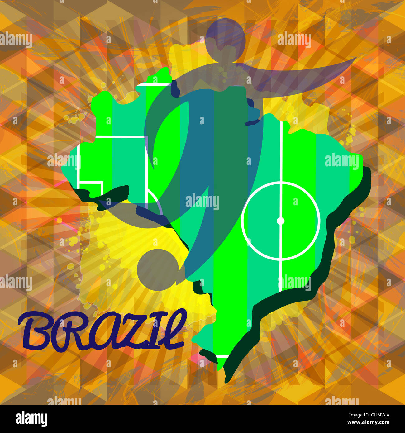 Soccer player silhouette hi-res stock photography and images - Alamy