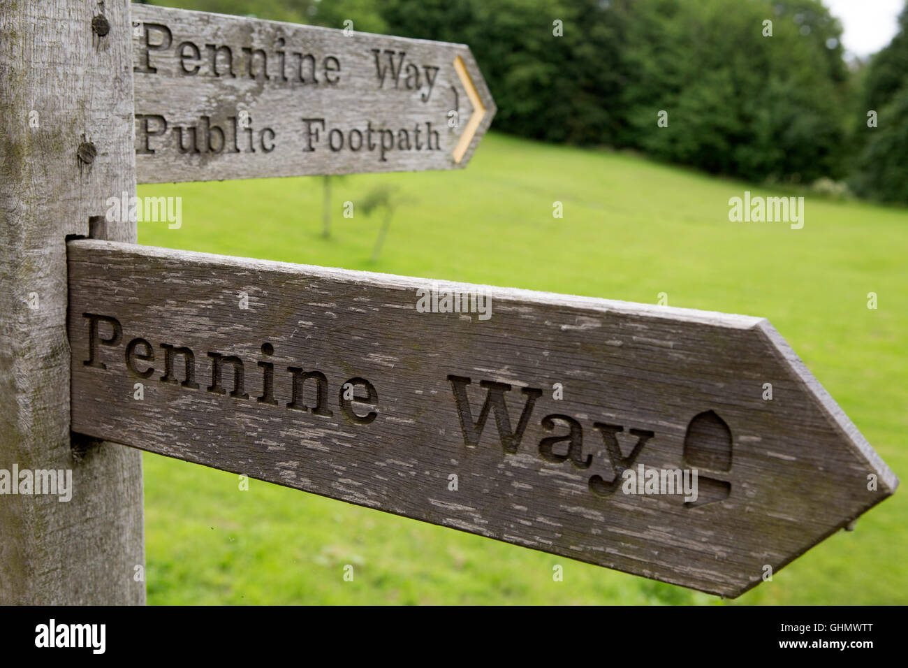 Walking through countryside near bellingham hi-res stock photography ...