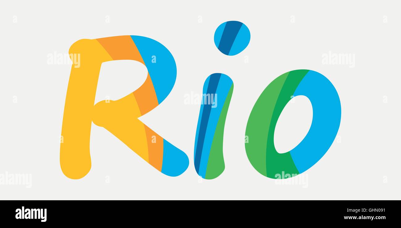 Rio vector 2016 Brazil Summer 2016 Rio de Janeiro banner with abstract ...