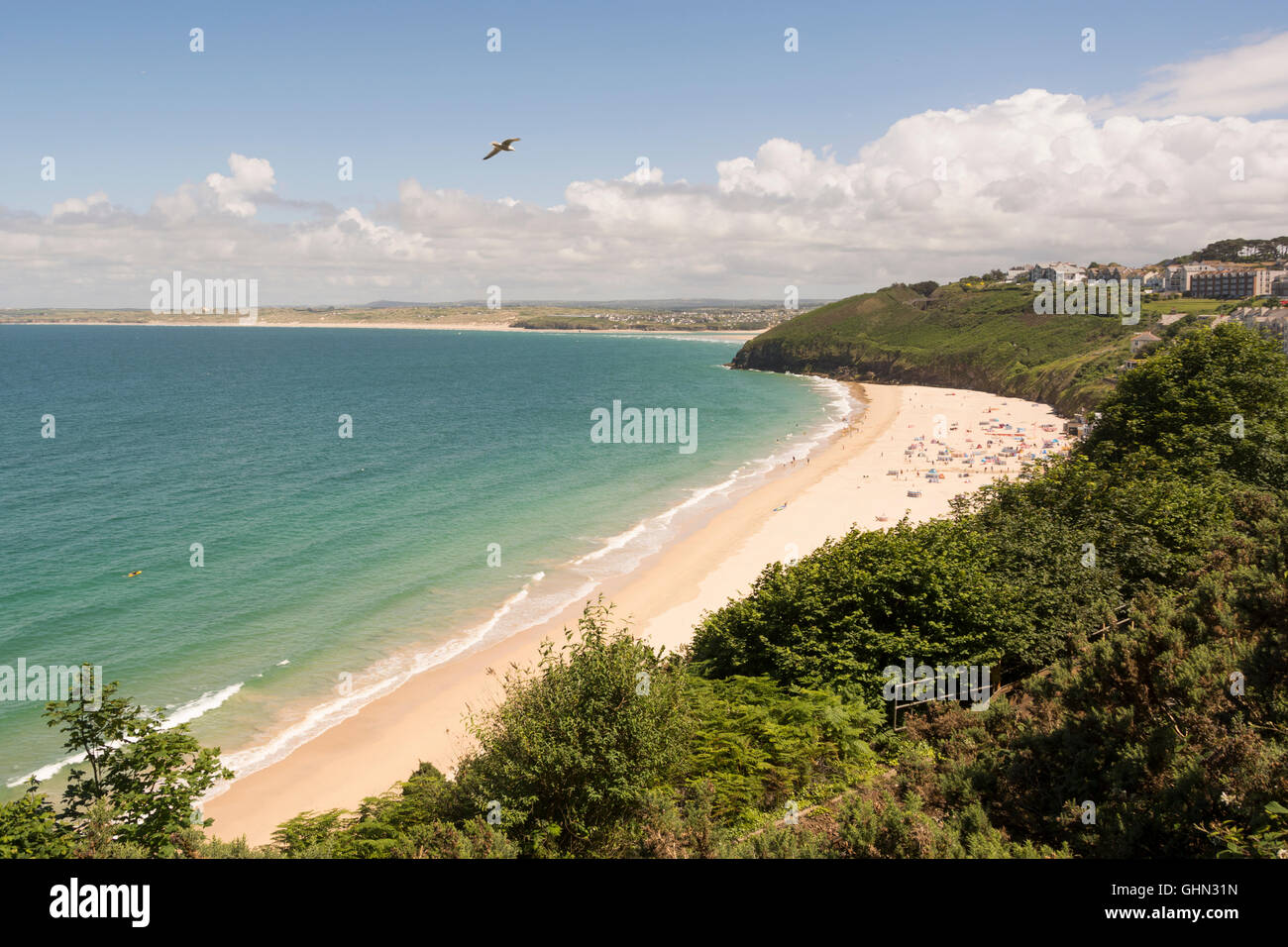 Beach at Carbis Bay, Cornwall, England, UK Stock Photo - Alamy