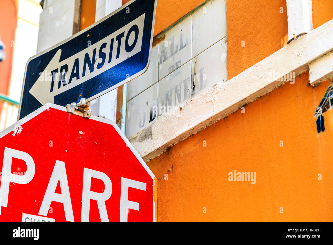 Old San Juan Puerto Rico Tile Street Sign of Calle de O'Donnell with ...