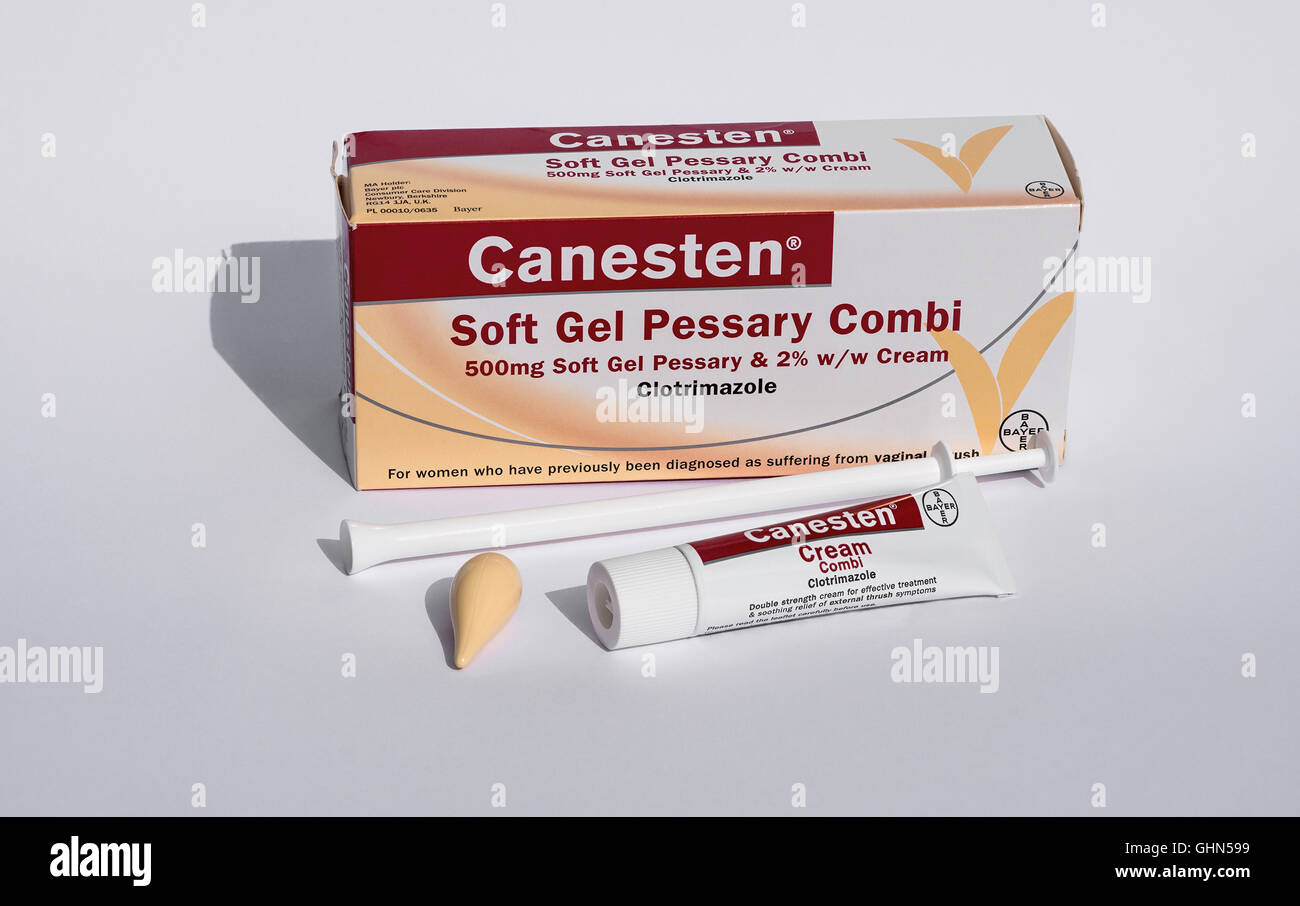 Canistan Soft Gel Pessary Combi Stock Photo - Alamy