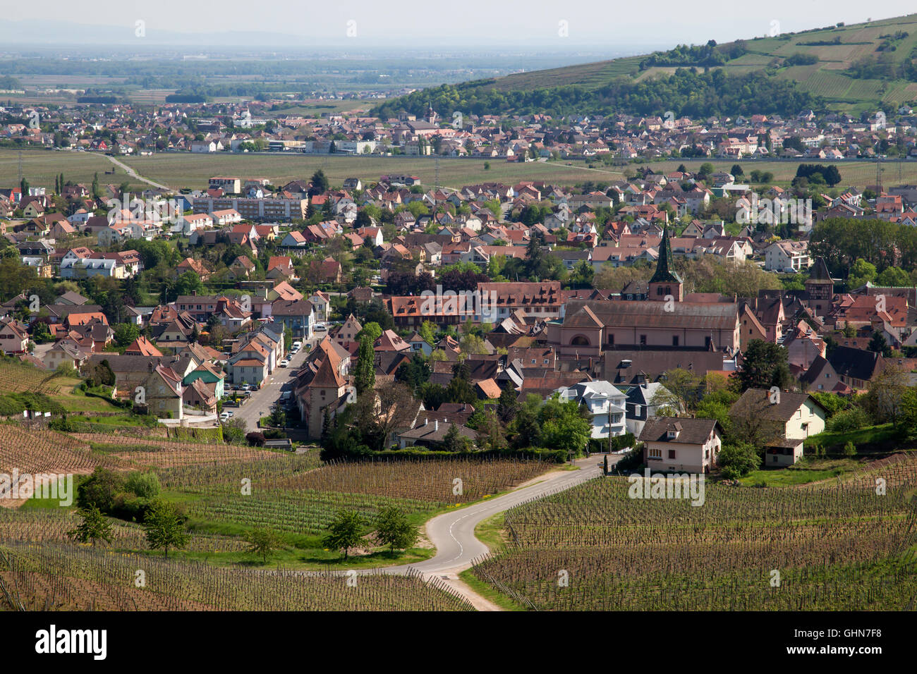Aerial view of Turckheim. Alsace, France Stock Photo - Alamy