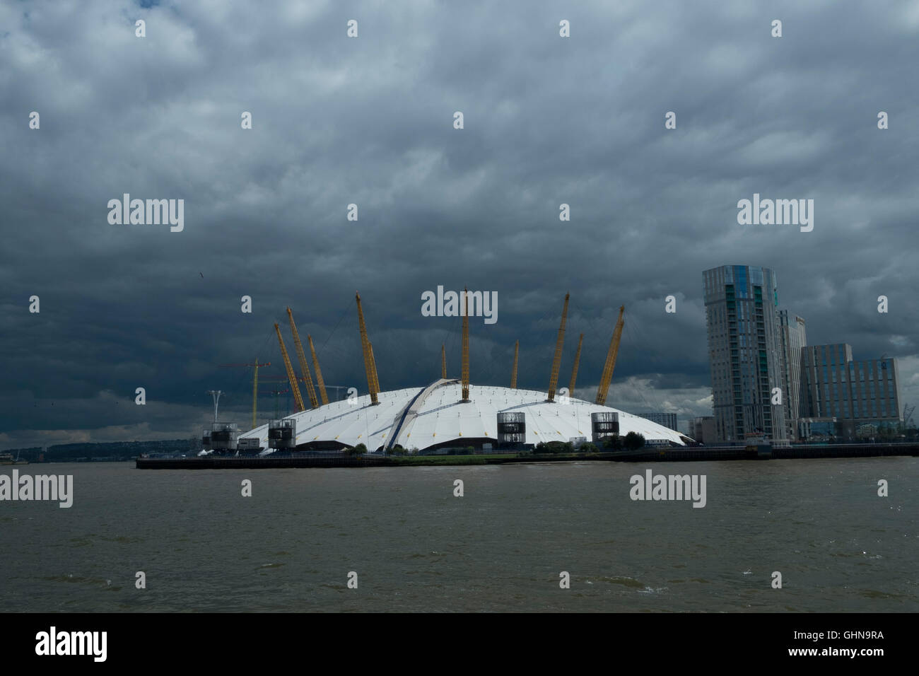 The O2, formerly the Millennium Dome which is now a premier music venue ...