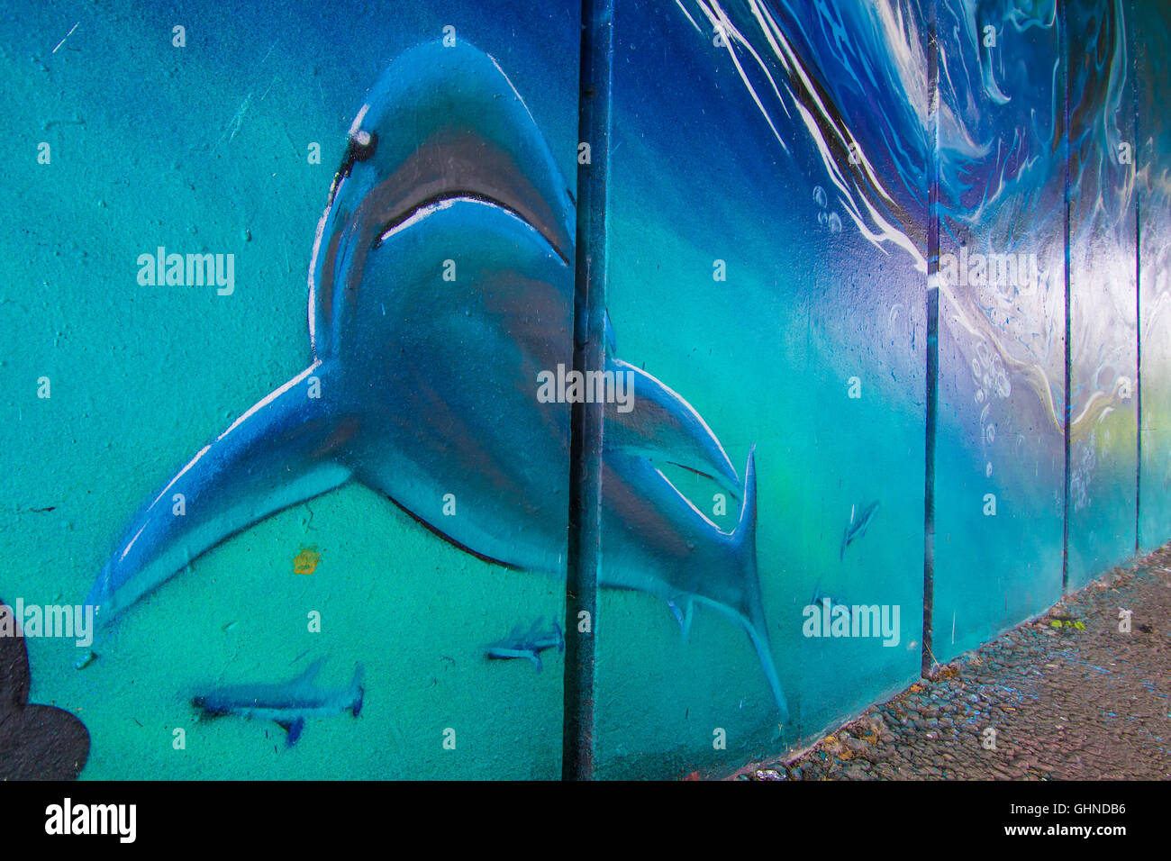 Graffiti shark hi-res stock photography and images - Alamy