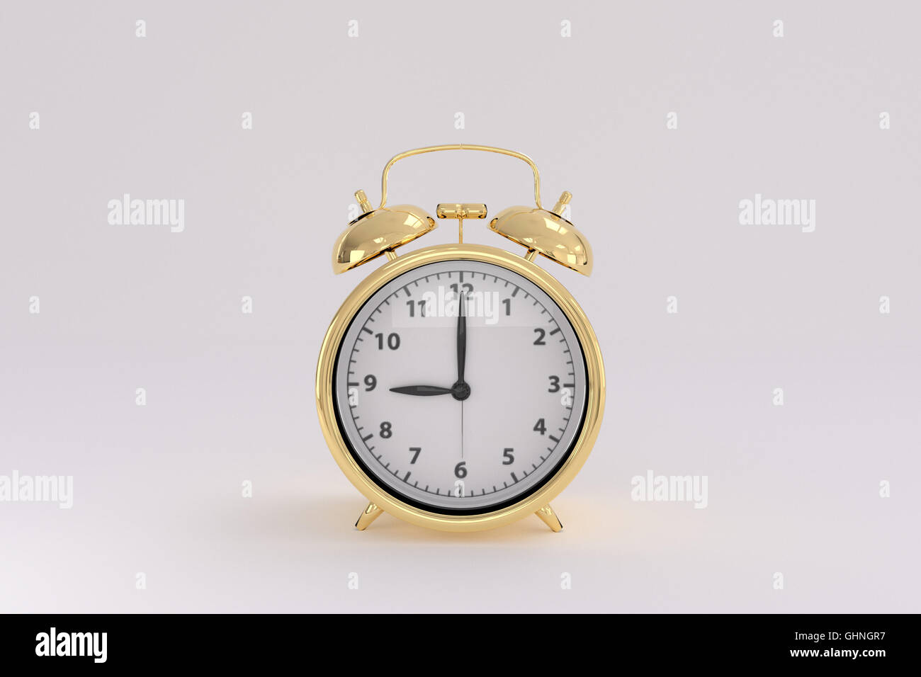 3d rendering old clock on hi-res stock photography and images - Alamy