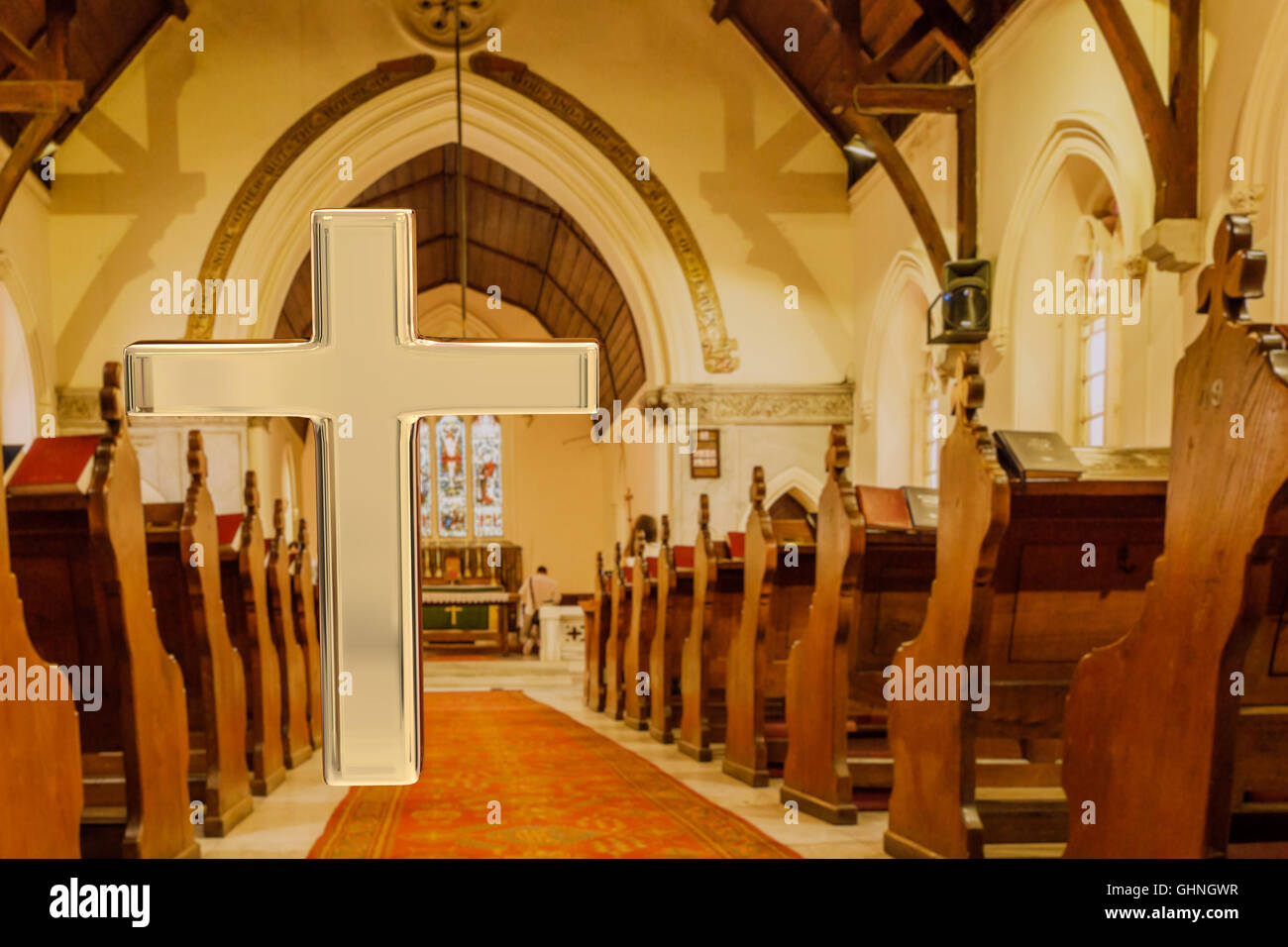 3d rendering church hi-res stock photography and images - Alamy