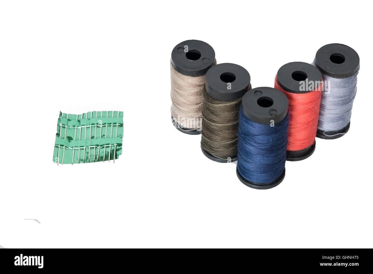 colorful threads isolated on white background Stock Photo - Alamy