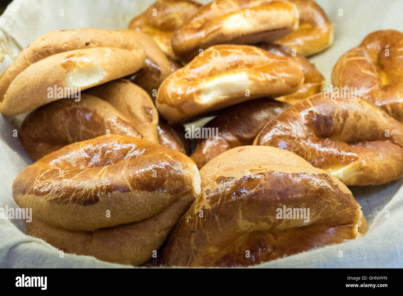 Bunch of Turkish bakery (pogaca) for the breakfast Stock Photo - Alamy