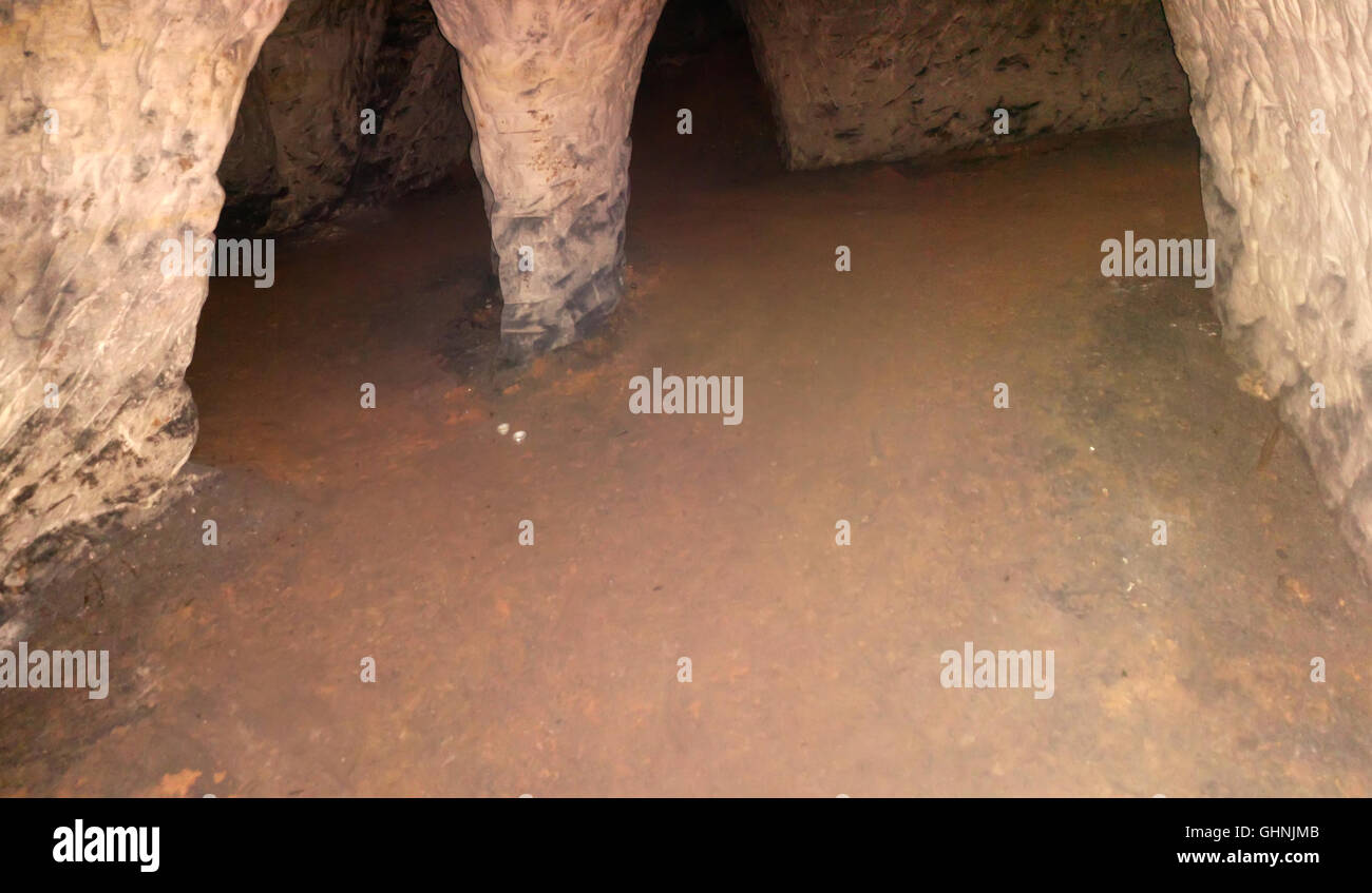 sandy cave with vaults and passages Stock Photo - Alamy