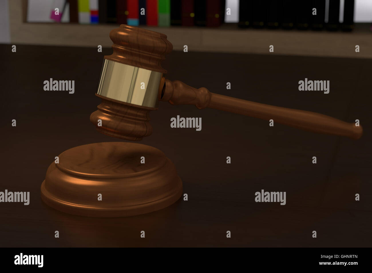 3d rendering wooden judge hi-res stock photography and images - Alamy