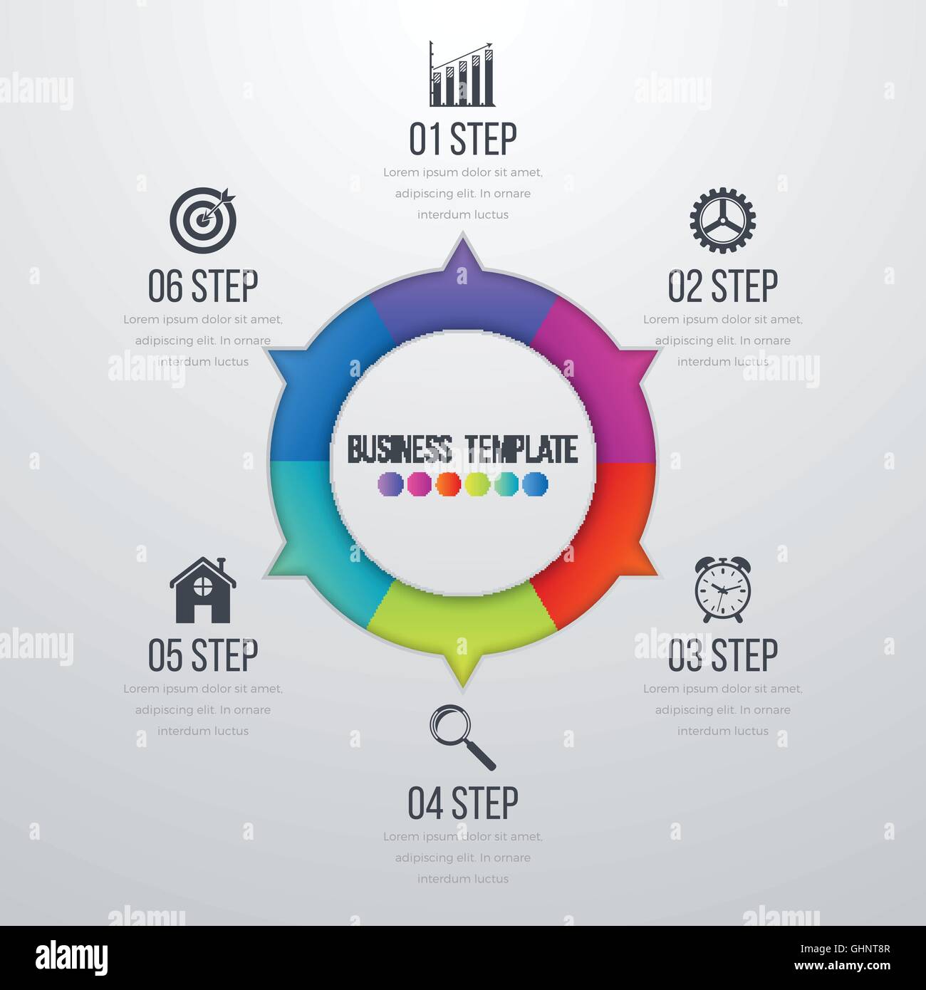 Infographic design with colored Stock Vector Image & Art - Alamy