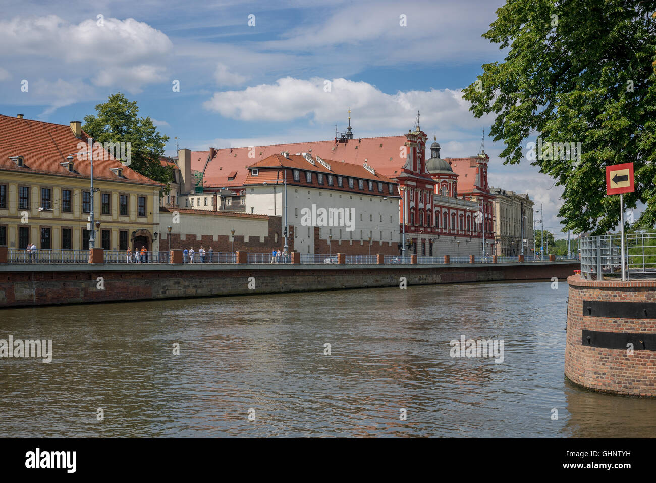 Wroclaw Odra River in the old town Stock Photo - Alamy