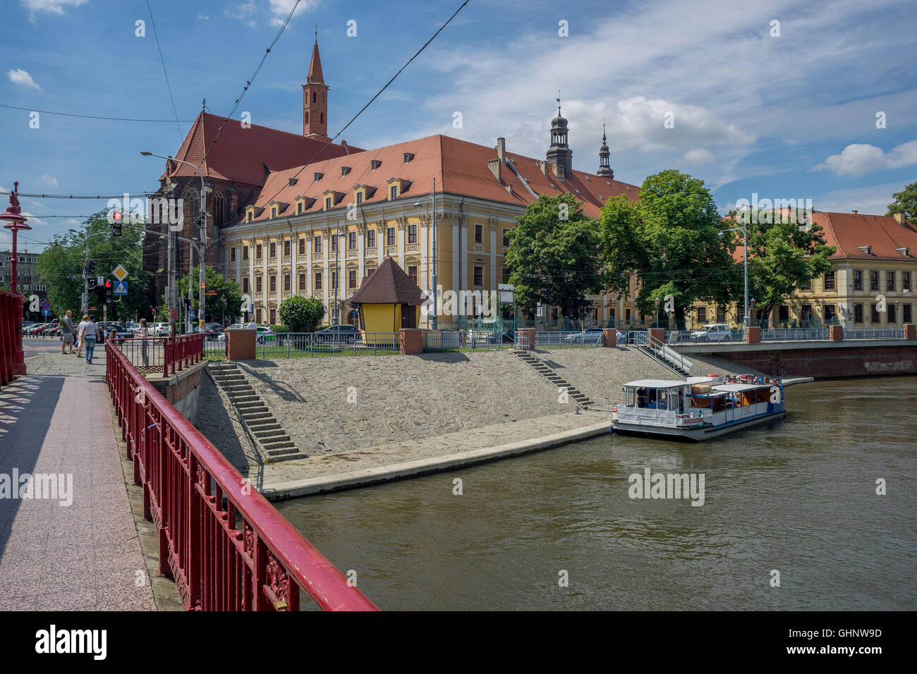 Wroclaw Odra River in the old town Stock Photo - Alamy