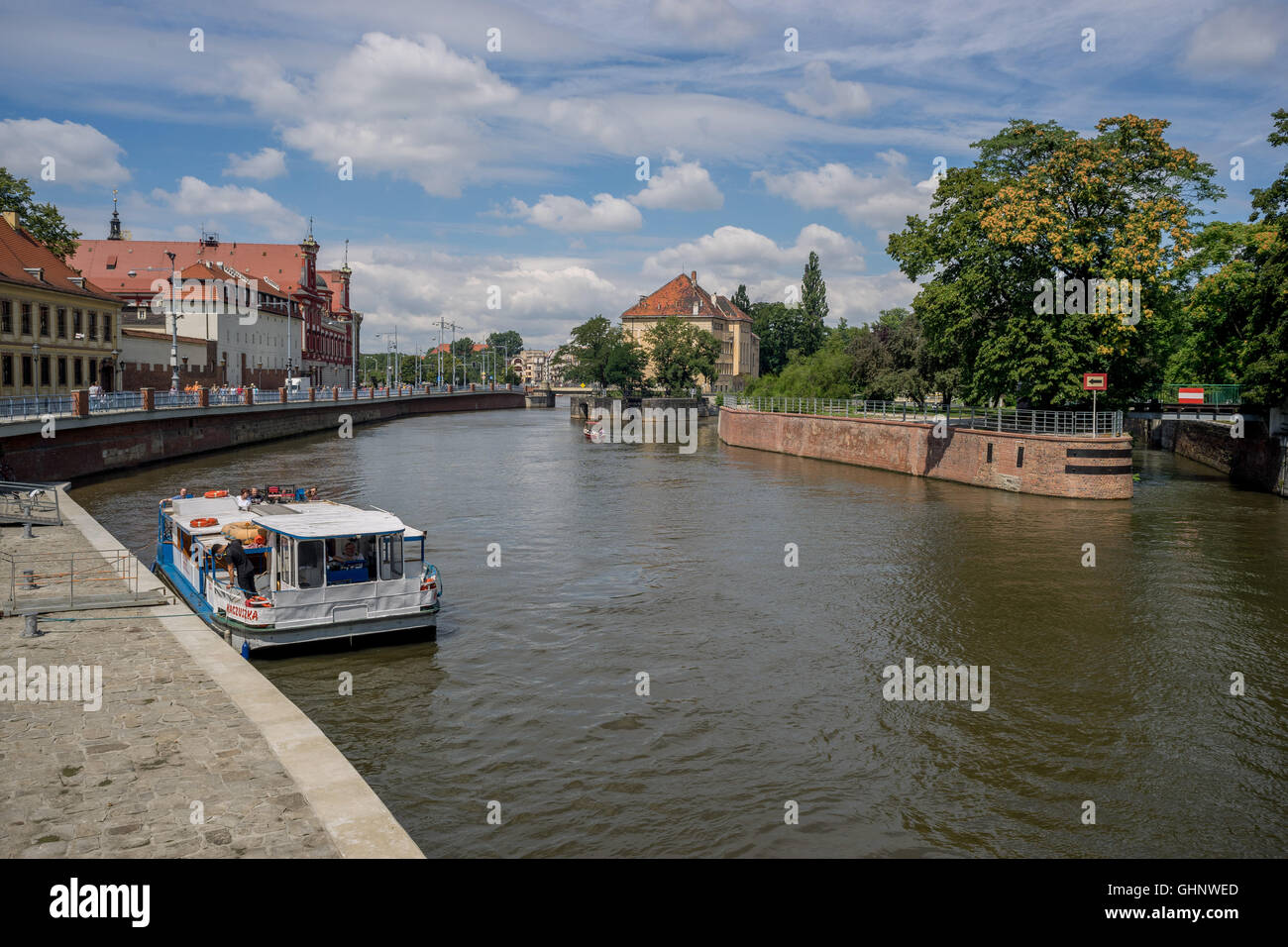Wroclaw Odra River in the old town Stock Photo - Alamy