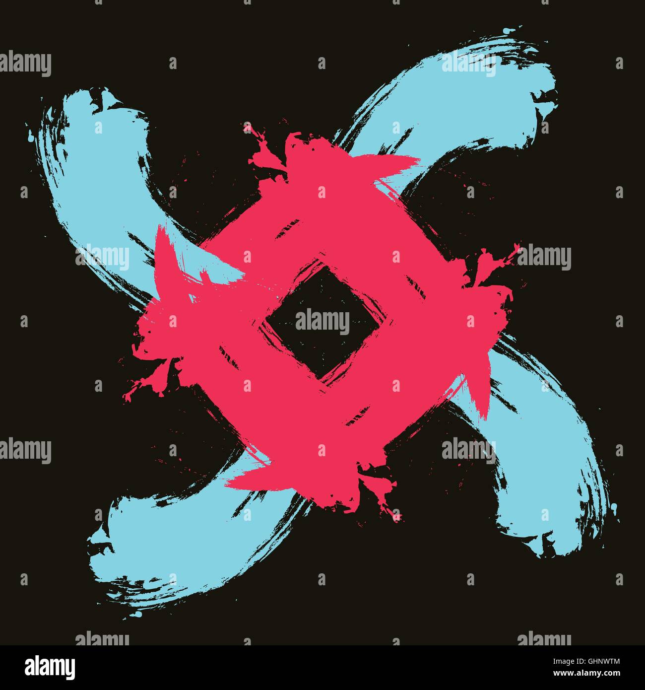 Abstract red square rhombus lozenge logo element design vector symbol ...