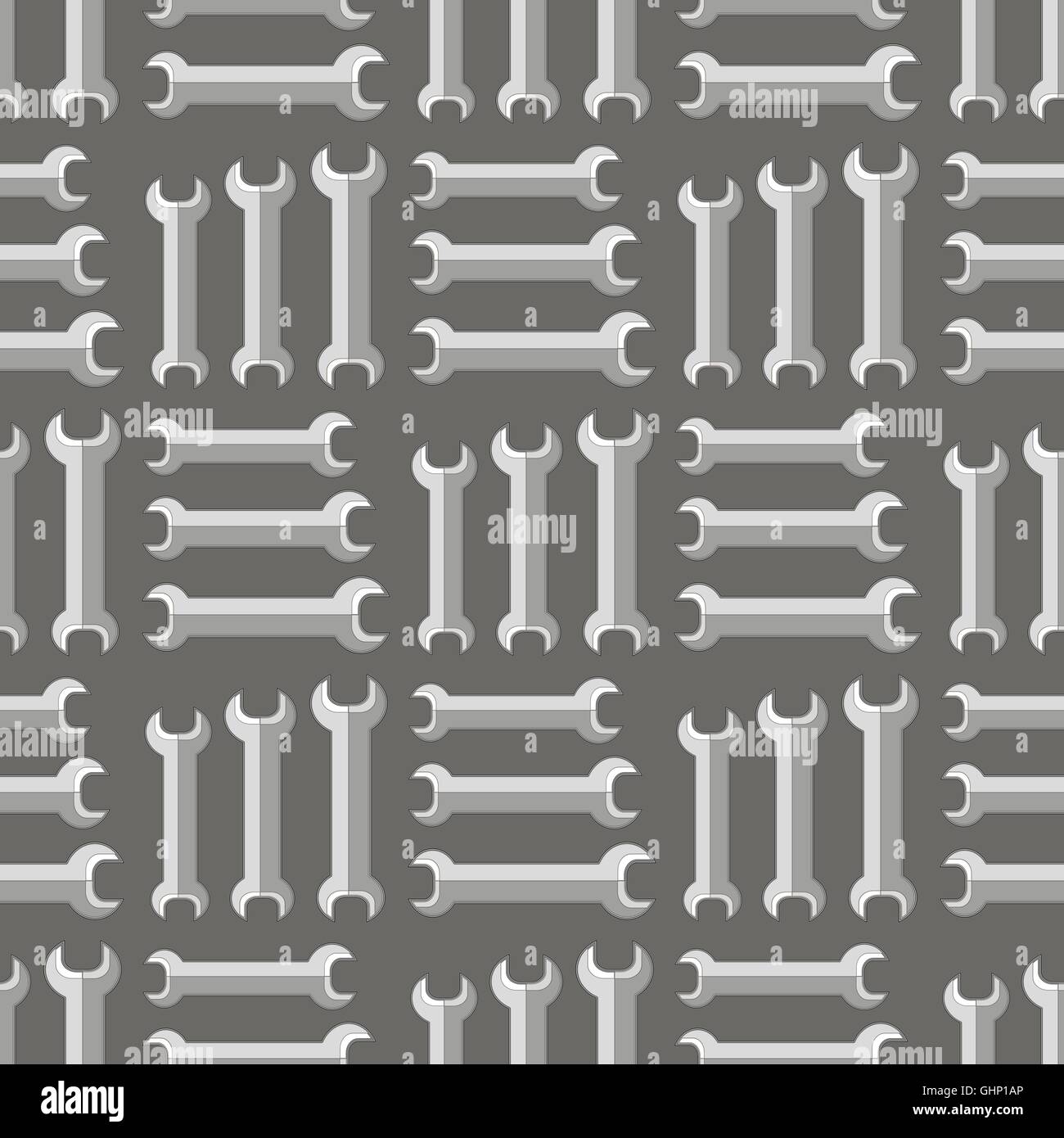 Adjustable wrench pattern Stock Vector Images - Alamy