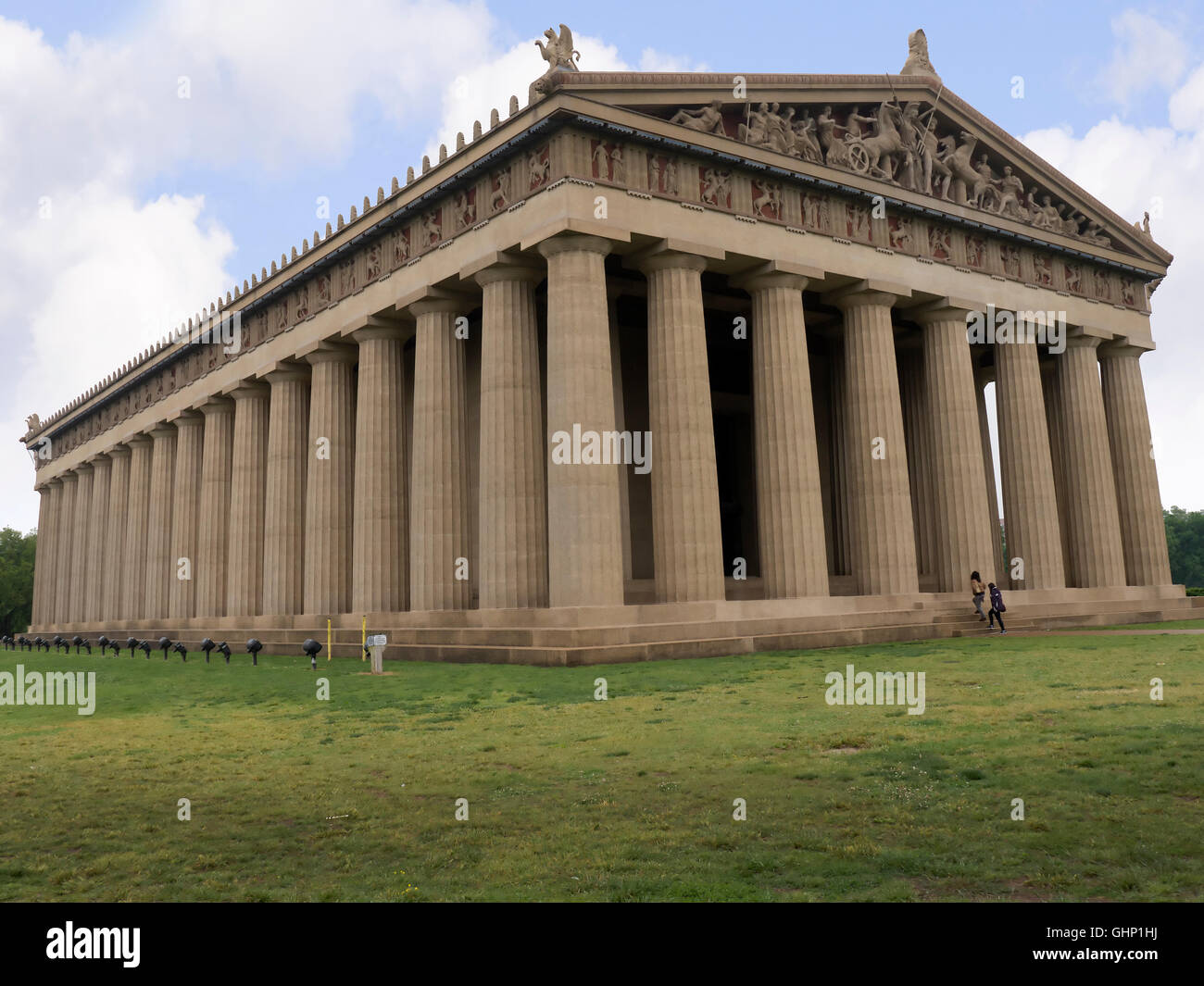 Concrete full sized replica of the Parthenon Temple in Nashville ...