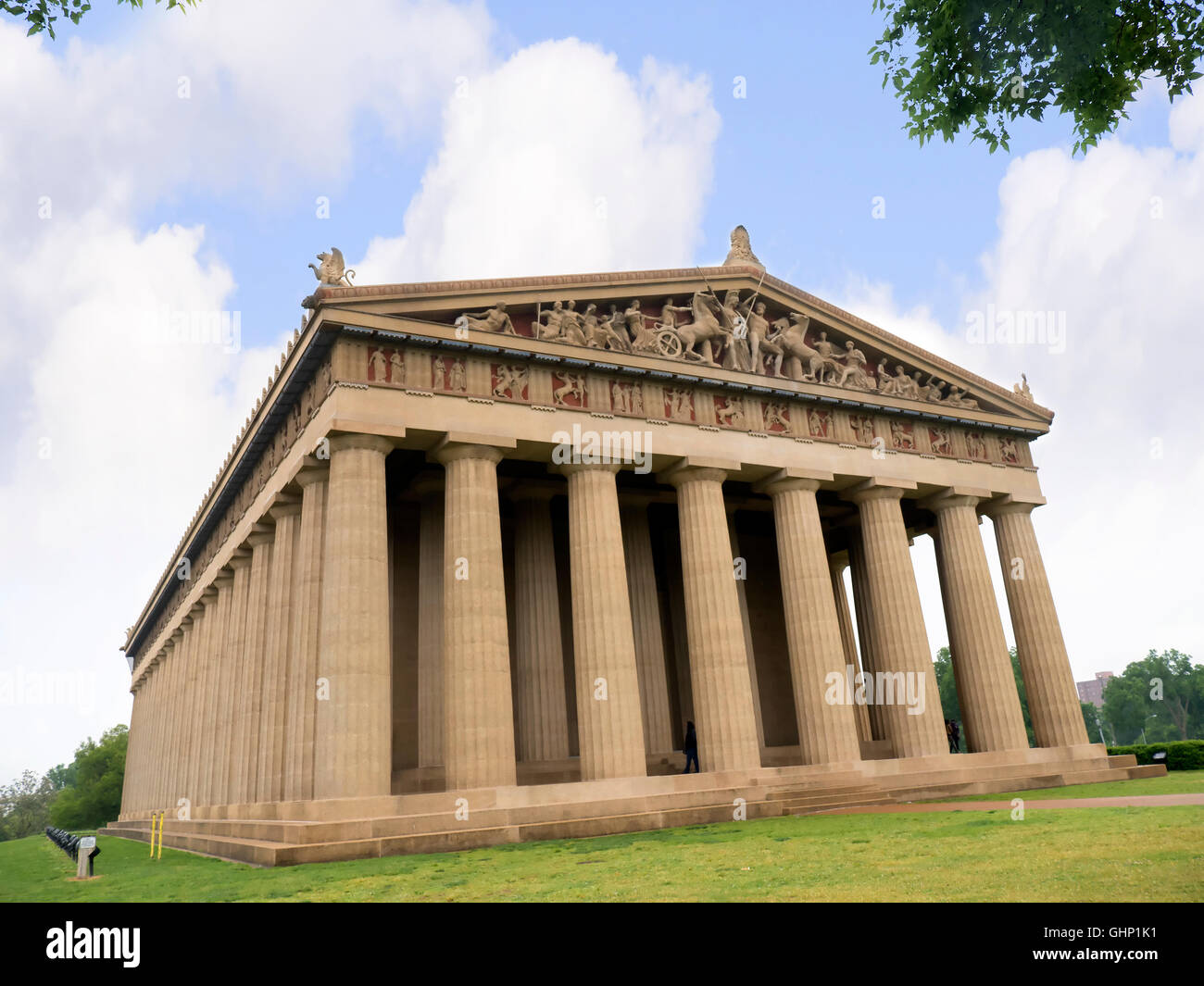 Concrete full sized replica of the Parthenon Temple in Nashville ...