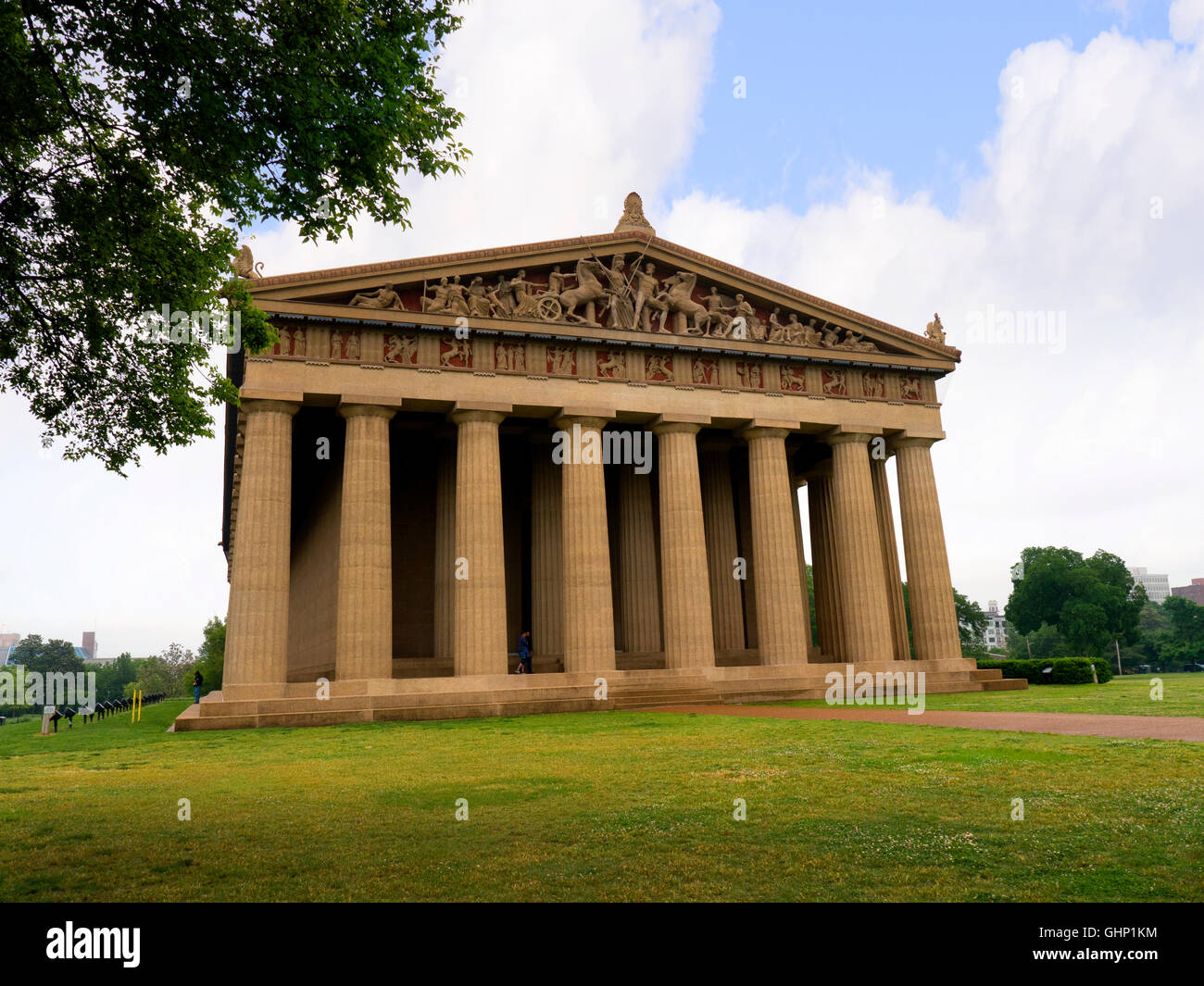 Concrete full sized replica of the Parthenon Temple in Nashville ...