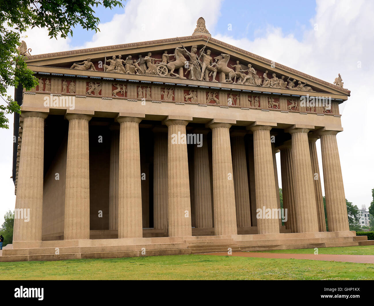 Concrete full sized replica of the Parthenon Temple in Nashville Tennessee Stock Photo - Alamy