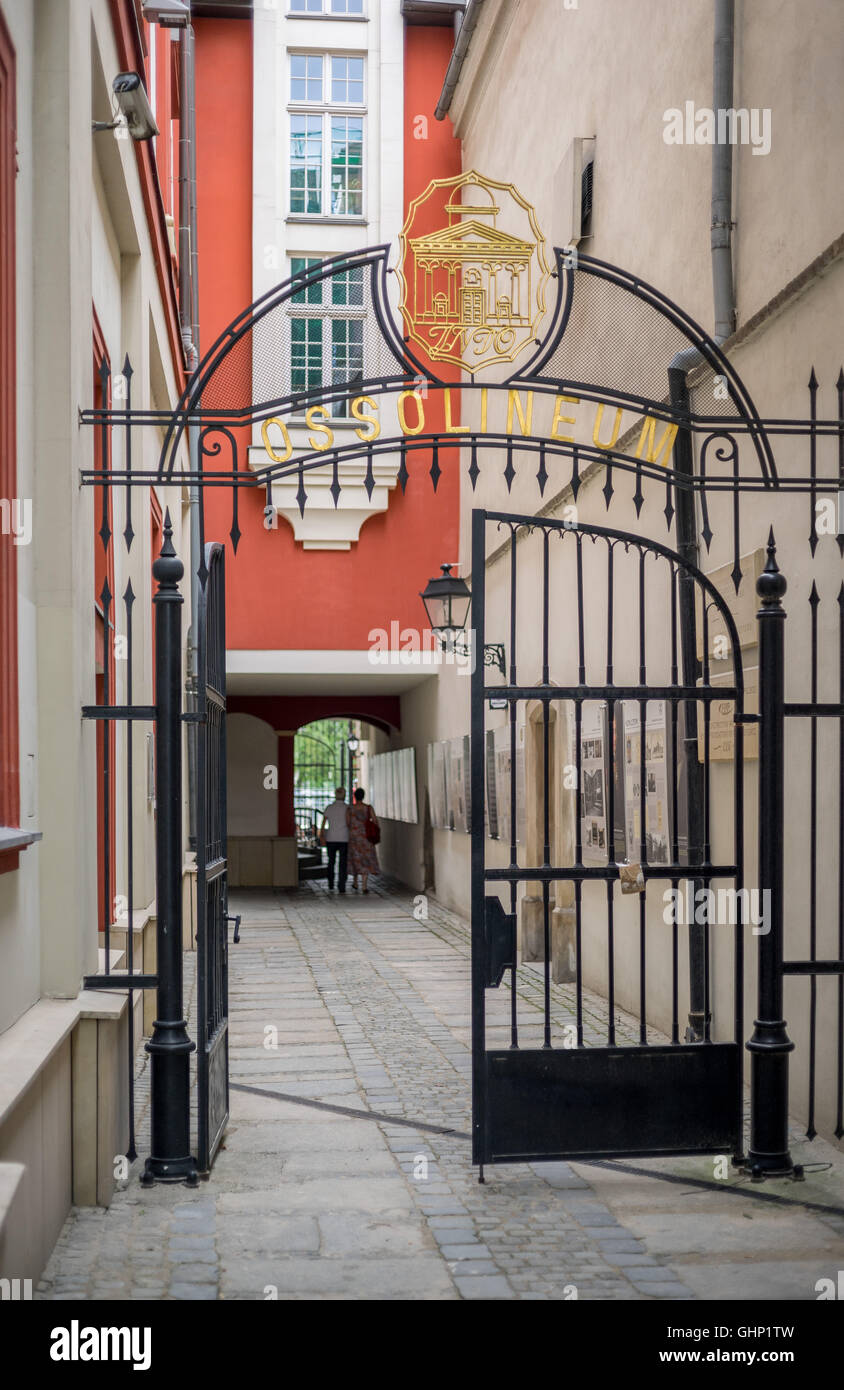 The Ossolineum National Ossoliński Institute garden Wroclaw Stock Photo ...
