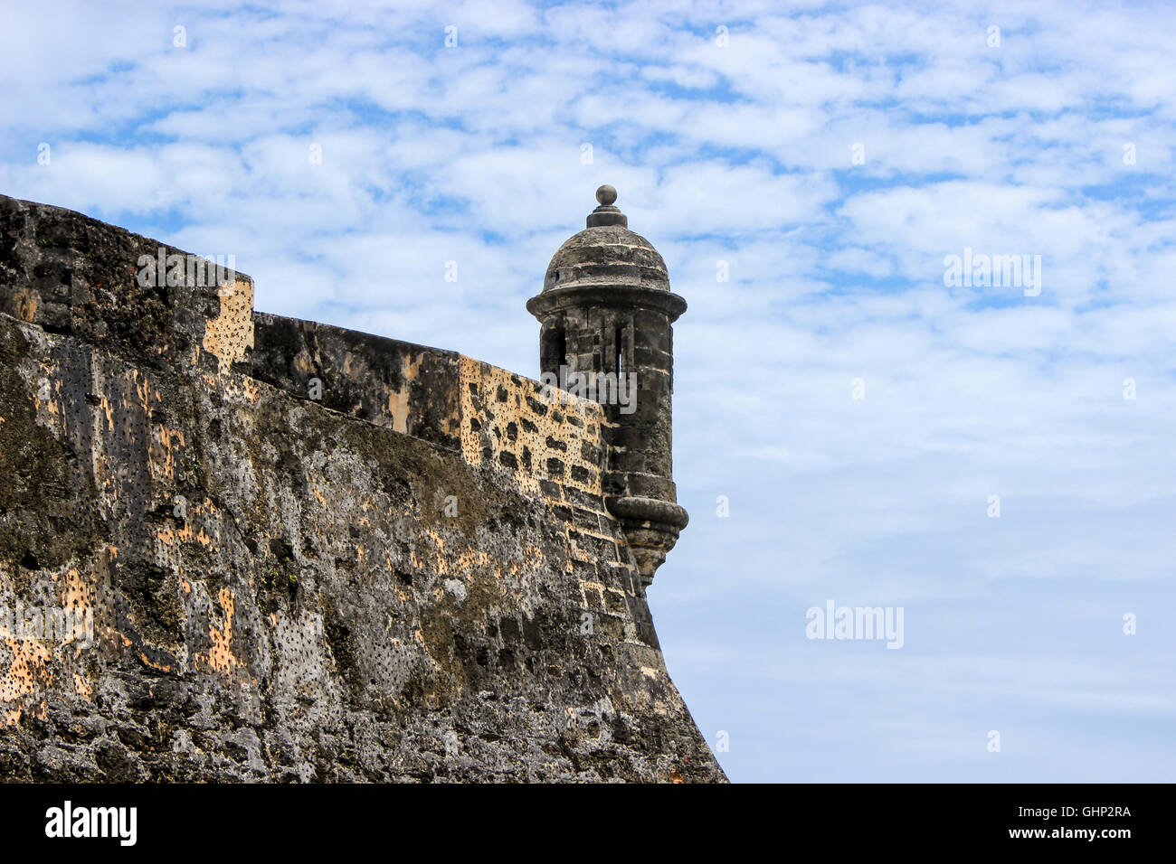 Sentry Lookout Posts on Fortress Walls in Old San Juan Puerto Rico ...