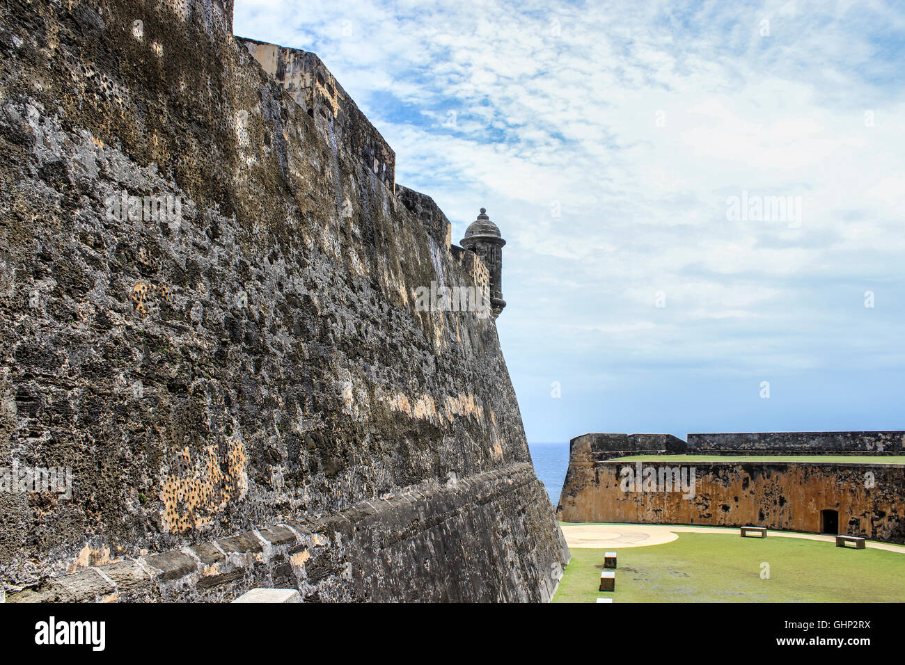 Sentry Lookout Posts on Fortress Walls in Old San Juan Puerto Rico ...
