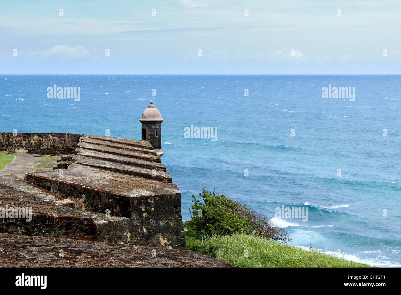Sentry Lookout Posts on Fortress Walls in Old San Juan Puerto Rico ...