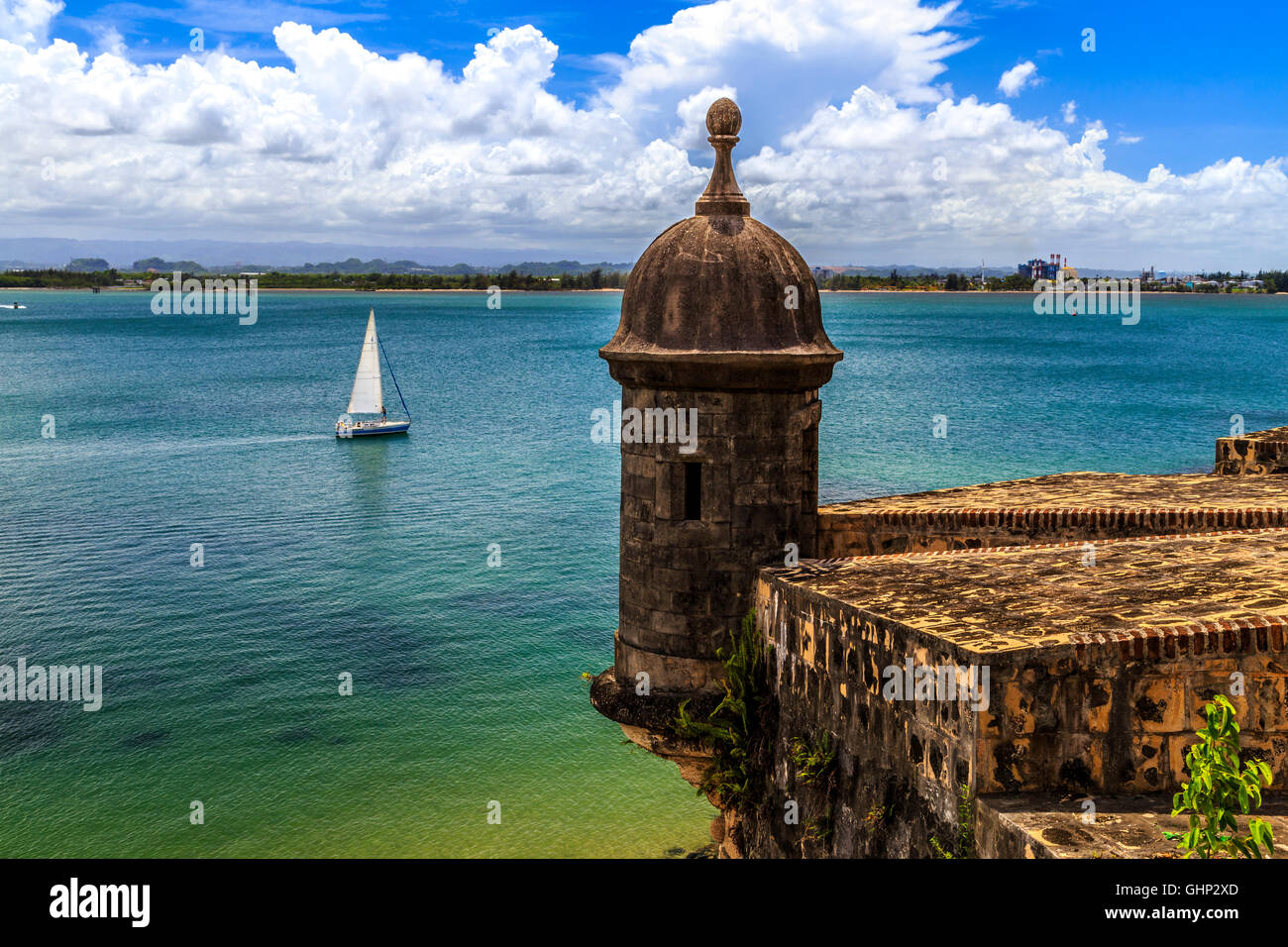 Sentry Lookout Posts on Fortress Walls in Old San Juan Puerto Rico ...