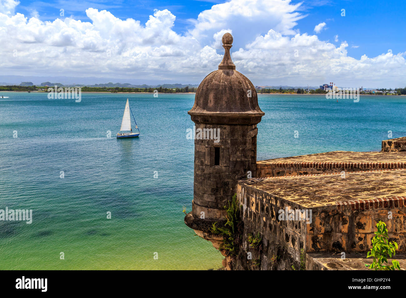 Sentry Lookout Posts on Fortress Walls in Old San Juan Puerto Rico ...