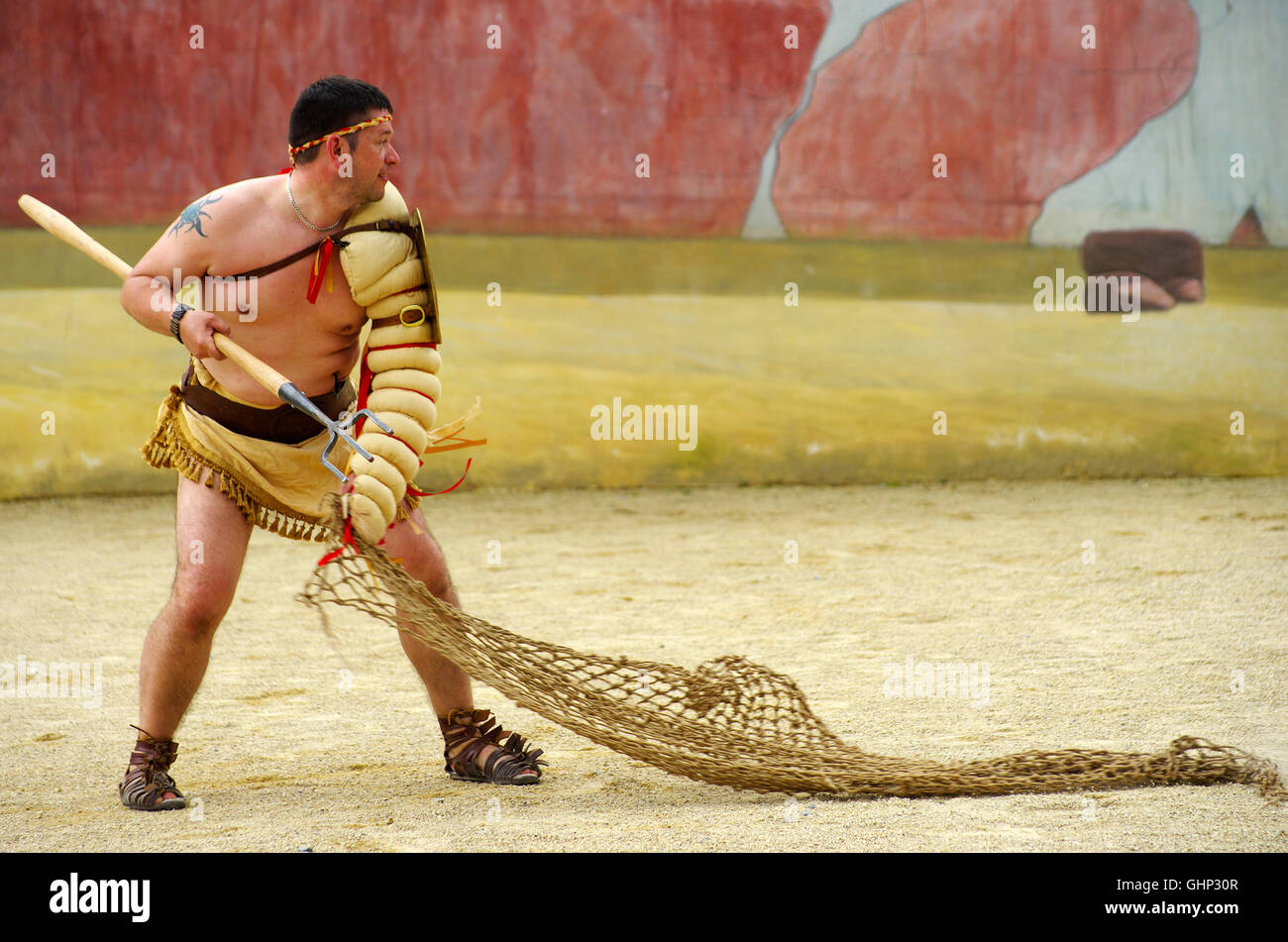 Gladiator, Re enactors at Chester Roman Festival Stock Photo - Alamy