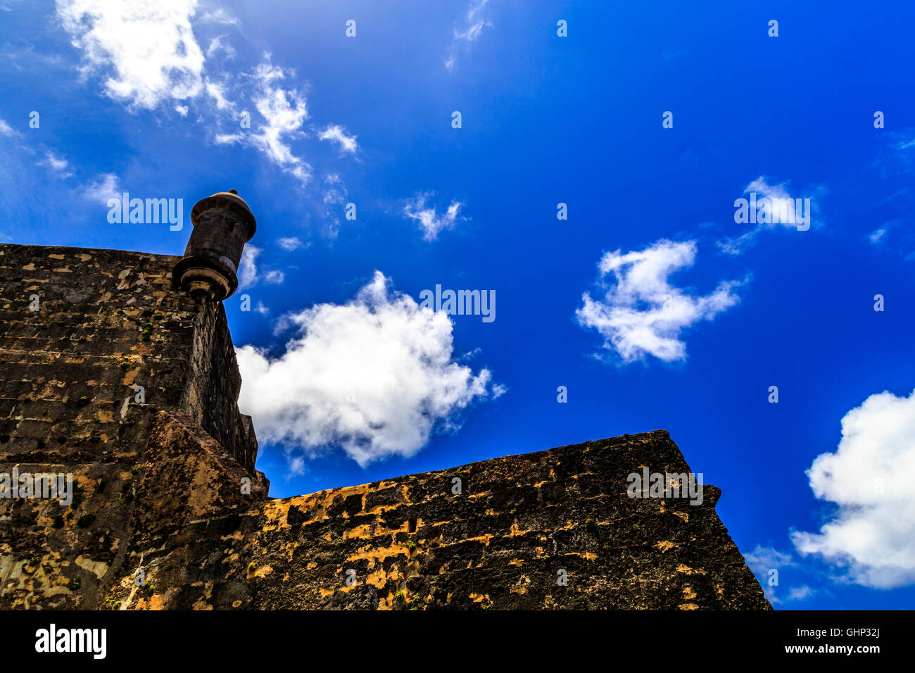 Sentry Lookout Posts on Fortress Walls in Old San Juan Puerto Rico ...