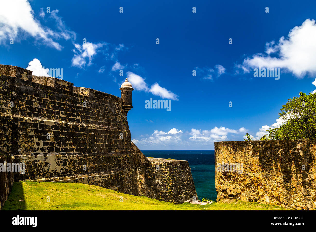 Sentry Lookout Posts on Fortress Walls in Old San Juan Puerto Rico ...
