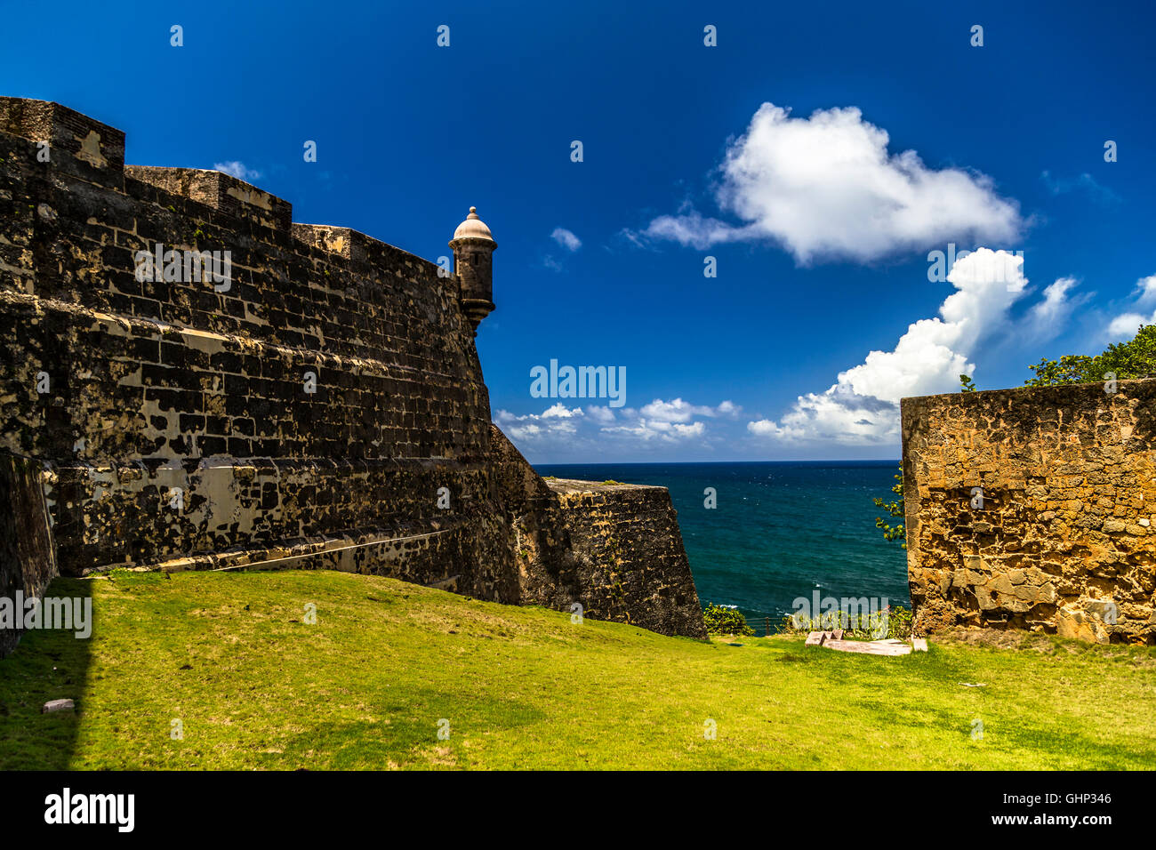 Sentry Lookout Posts on Fortress Walls in Old San Juan Puerto Rico ...