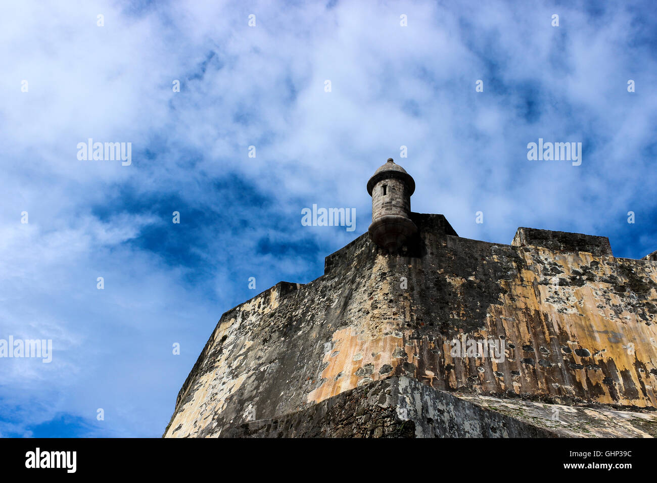 Sentry Lookout Posts on Fortress Walls in Old San Juan Puerto Rico ...