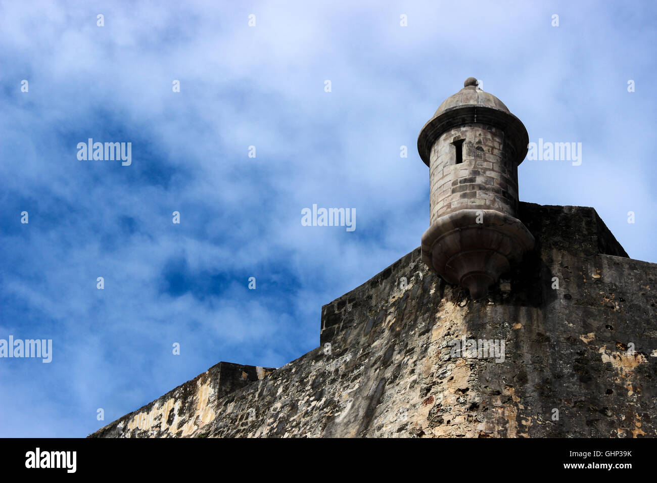 Sentry Lookout Posts on Fortress Walls in Old San Juan Puerto Rico ...