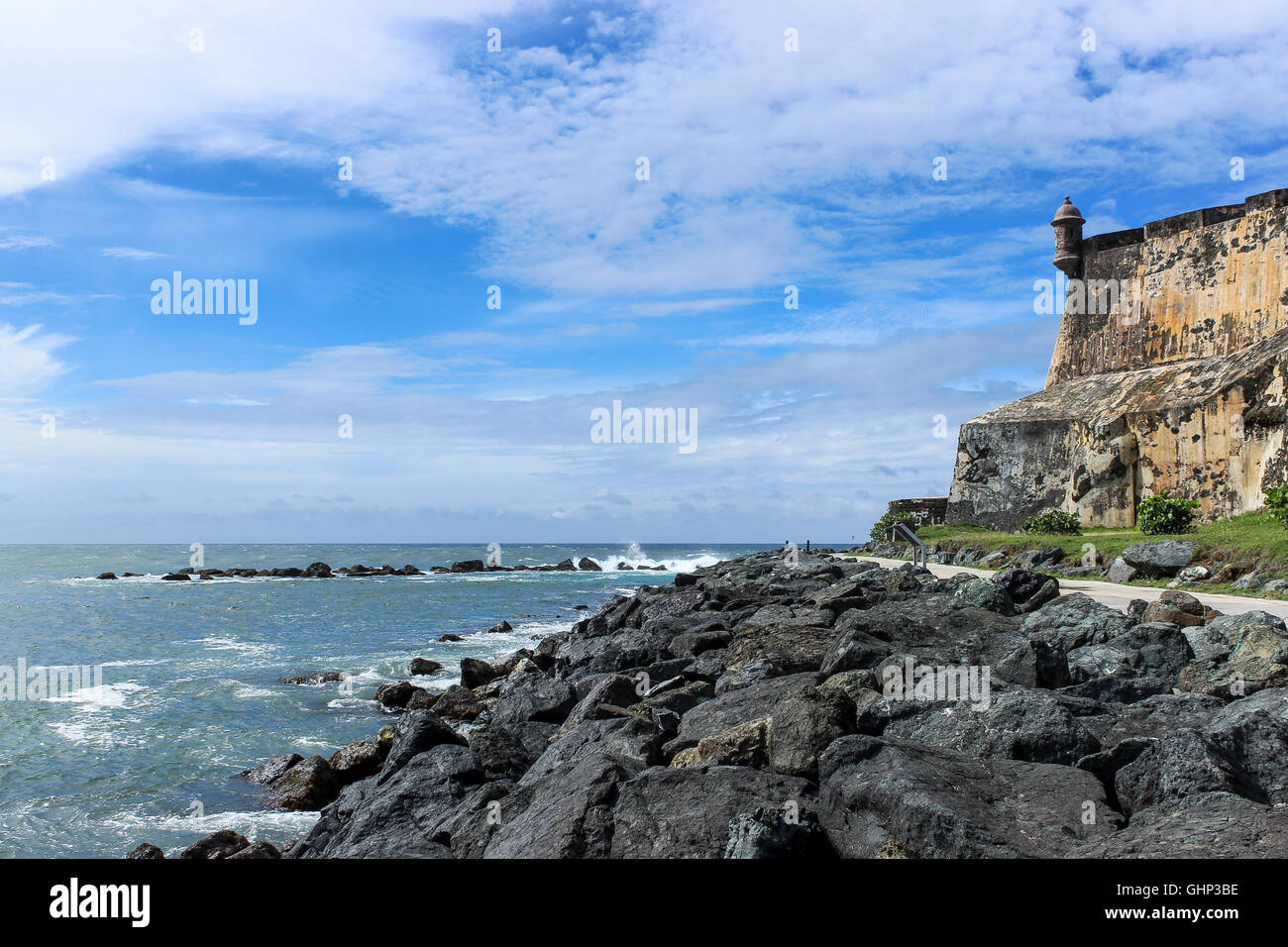 Sentry Lookout Posts on Fortress Walls in Old San Juan Puerto Rico ...