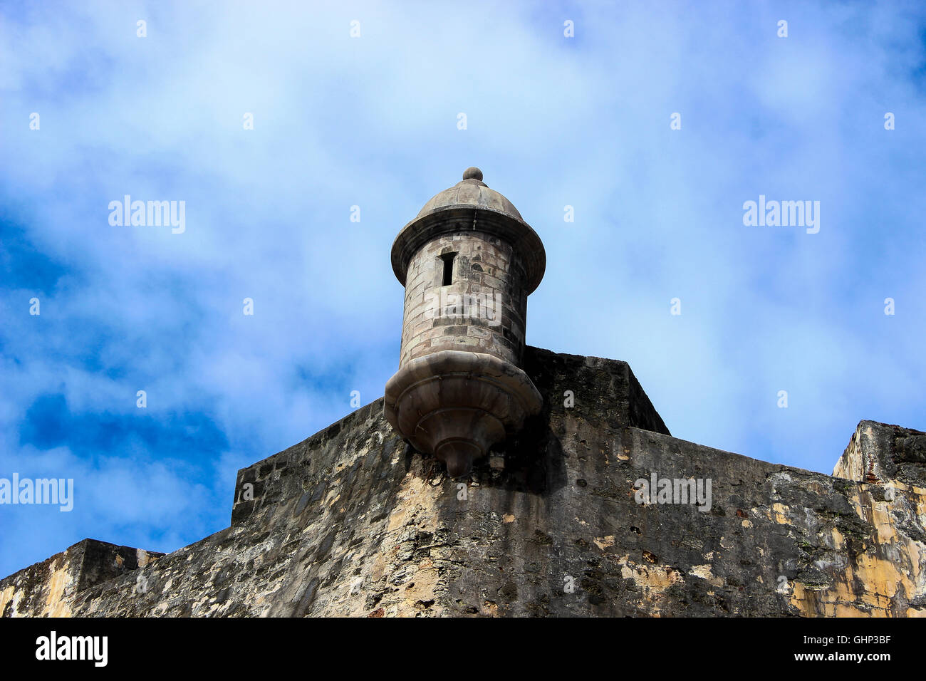 Sentry Lookout Posts on Fortress Walls in Old San Juan Puerto Rico ...