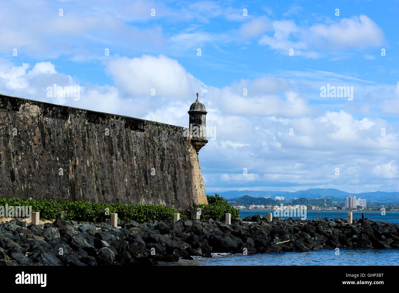 Sentry Lookout Posts on Fortress Walls in Old San Juan Puerto Rico ...